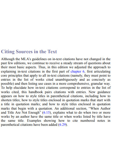 24+ MLA Format Sources Examples in PDF | Examples