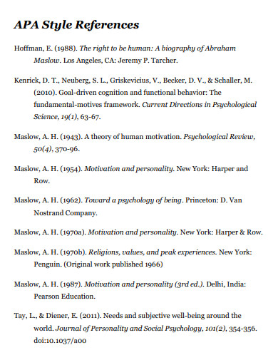 16+ APA 6th Edition in Example in PDF | Examples