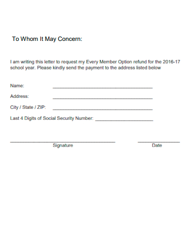 26+ To Whom it May Concern Letter Format - Examples, PDF, DOCS | Examples