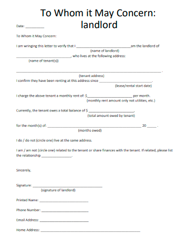 26+ To Whom it May Concern Letter Format - Examples, PDF, DOCS | Examples