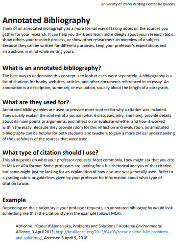 24+ MLA Annotated Bibliography in PDF | Examples
