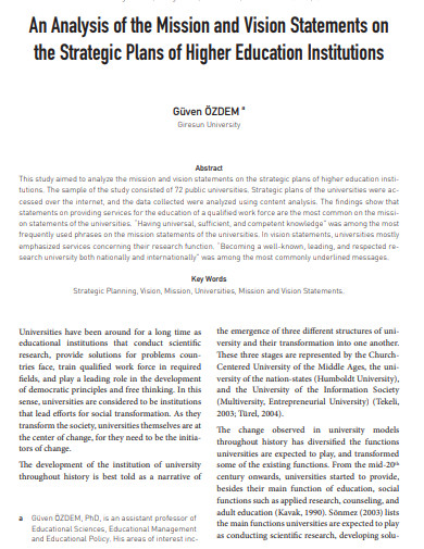 23+ Vision and Mission Statement Examples in PDF | Examples