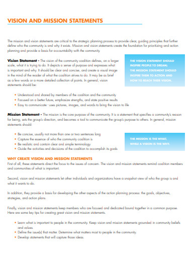 23+ Vision and Mission Statement Examples in PDF | Examples