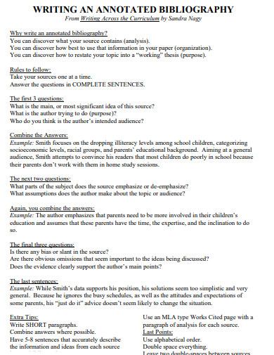 16+ APA Annotated Bibliography Examples in Word | Google Docs | PDF ...