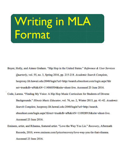24+ MLA Writing Examples in PDF, Word, Google Docs | Examples