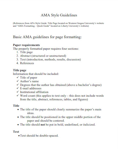 34+ AMA Citation Format - Example, PDF | Examples