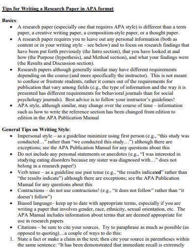 26+ APA Writing Format Examples in PDF, Word, Google Docs | Examples