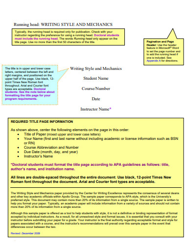 26+ APA Writing Format Examples in PDF, Word, Google Docs | Examples