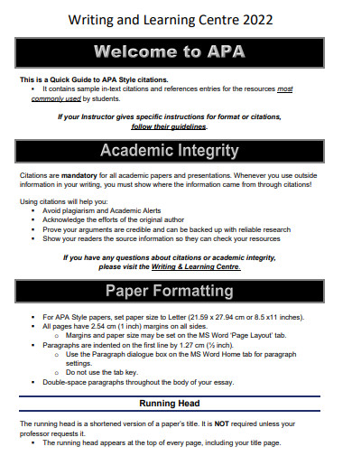 26+ APA Writing Format Examples in PDF, Word, Google Docs | Examples