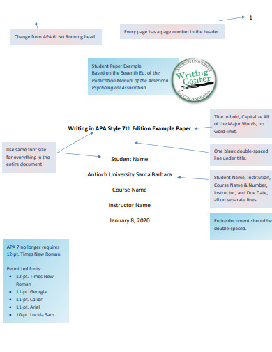 26+ APA Writing Format Examples in PDF, Word, Google Docs | Examples