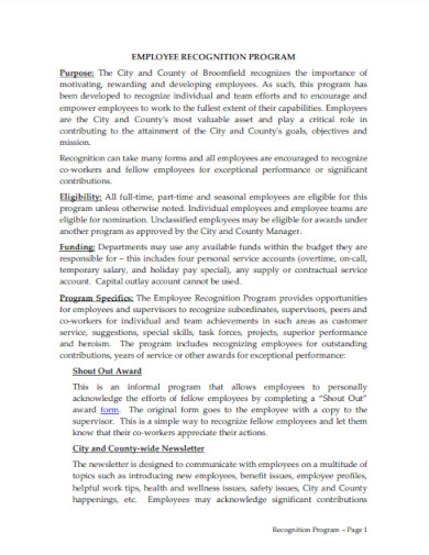Employee Recognition - 34+ Examples, Format, How to Write, PDF