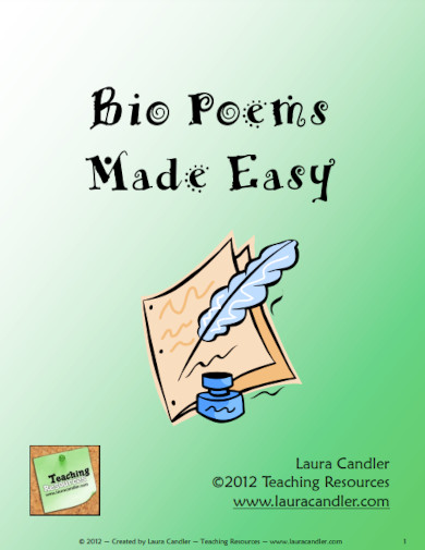 21+ Bio Poem Examples - PDF | Examples