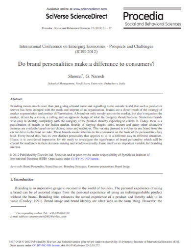 35+ Brand Personality Examples - PDF, DOCS | Examples