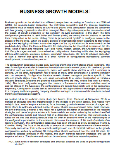 30+ Business Model Examples in PDF | Examples