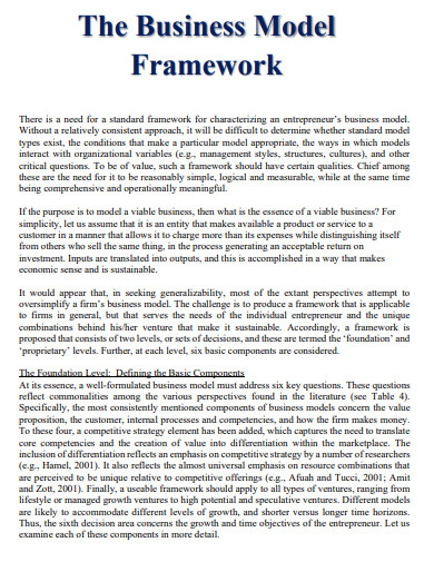 30+ Business Model Examples in PDF | Examples