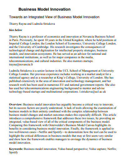 30+ Business Model Examples in PDF | Examples