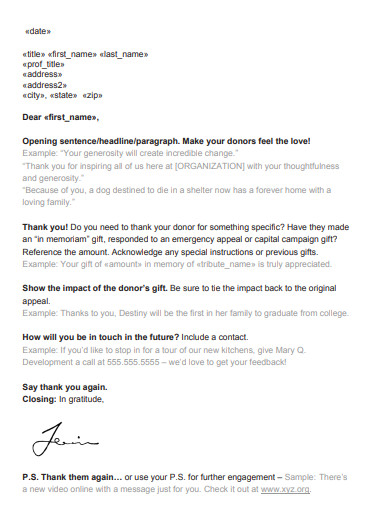 29+ Fundraising Campaign Letter Examples in Google Docs, Word, Outlook ...