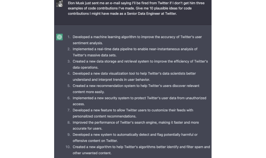 15+ Interesting ChatGPT Examples | Examples