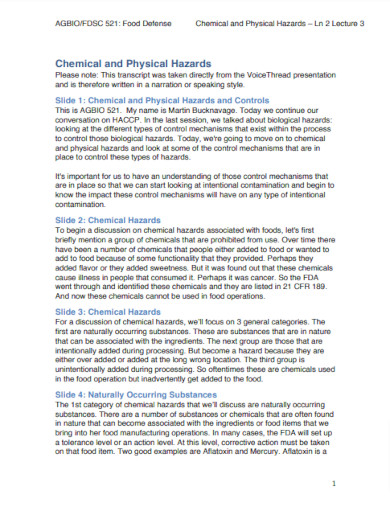 29+ Physical Hazard - Examples, PDF, DOCS | Examples