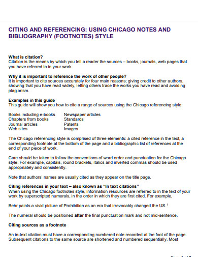 16+ Chicago Citation Examples in PDF | Examples