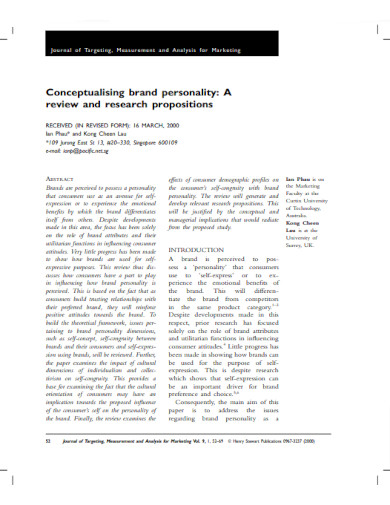 35+ Brand Personality Examples - PDF, DOCS | Examples