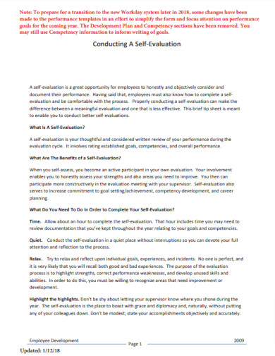 29+ Self Review - Word, Google Docs, Examples, PDF | Examples