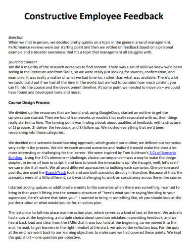 30+ Constructive Feedback Examples in PDF | Examples