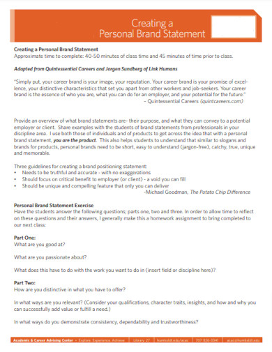 33+ Personal Brand - Examples, PDF, DOCS | Examples