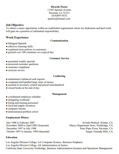 26+ Job Objective Example in Word | Apple Pages | PDF | PSD | Publisher ...