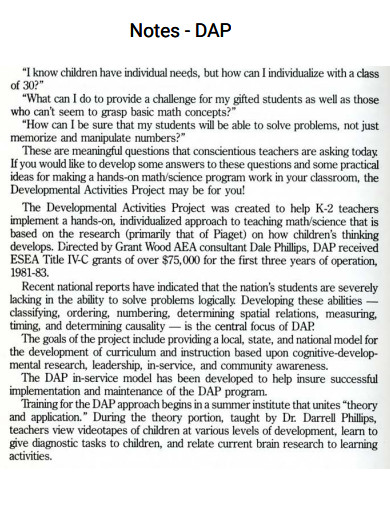 29+ Dap Note Examples in Google Docs, Word, PDF, Apple Pages | Examples