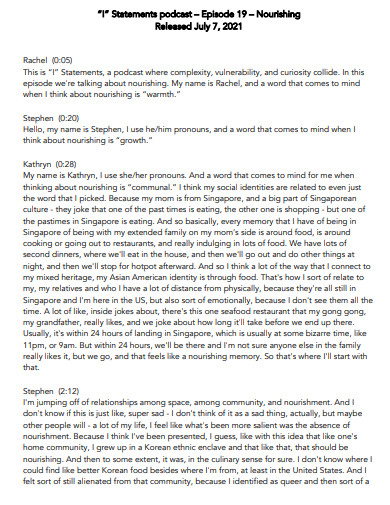 30+ I Statements Examples in PDF | Examples