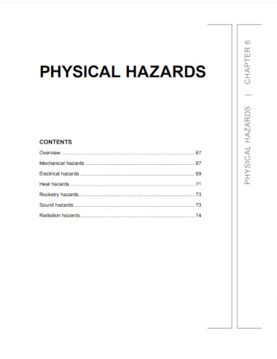29+ Physical Hazard - Examples, PDF, DOCS | Examples