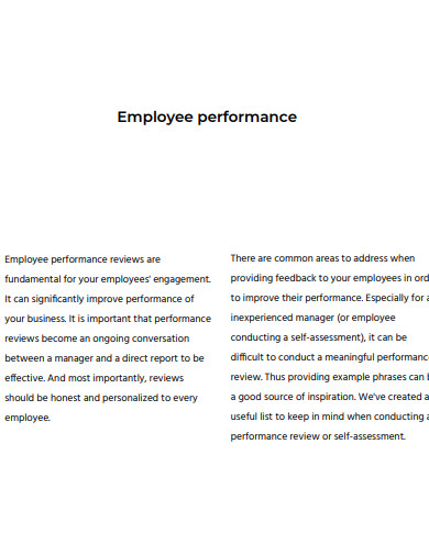 Employee Performance Goals - 13+ Examples, Apple Pages, Google Docs, Word, Google Slides, Excel ...