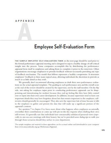Self Evaluation for Work - 29+ Examples, Format, PDF