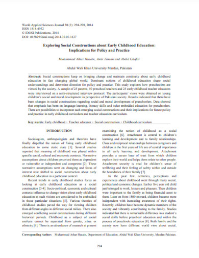 37+ Example of a Social Construct - PDF, Docs | Examples