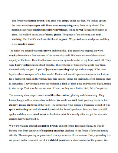 Descriptive Writing - 29+ Examples, Format, Pdf | Examples