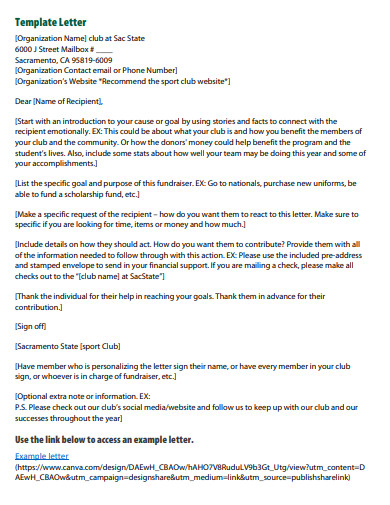 29+ Fundraising Campaign Letter Examples in Google Docs, Word, Outlook ...