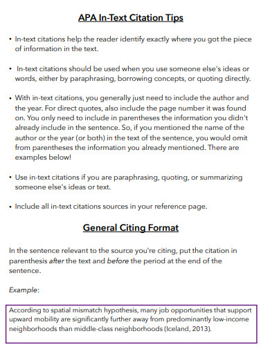 24+ In-Text Citation in PDF | Examples