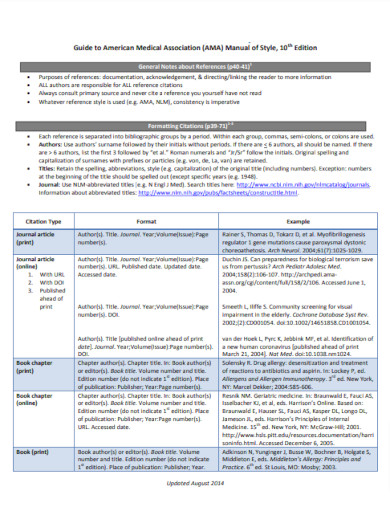 34+ AMA Citation Format - Example, PDF | Examples