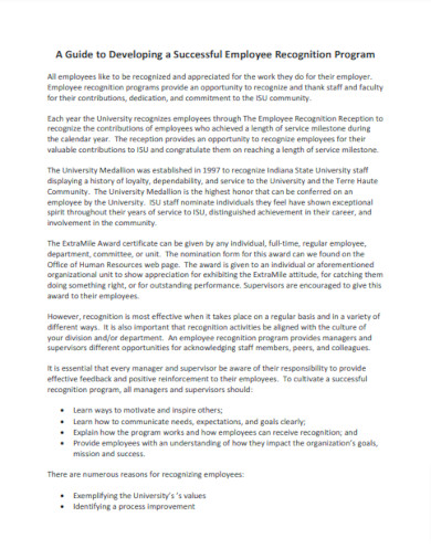Employee Recognition - 34+ Examples, Format, How to Write, PDF