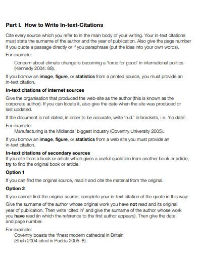 29+ Harvard Reference Style Examples in PDF | Examples