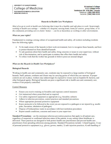 29+ Physical Hazard - Examples, PDF, DOCS | Examples