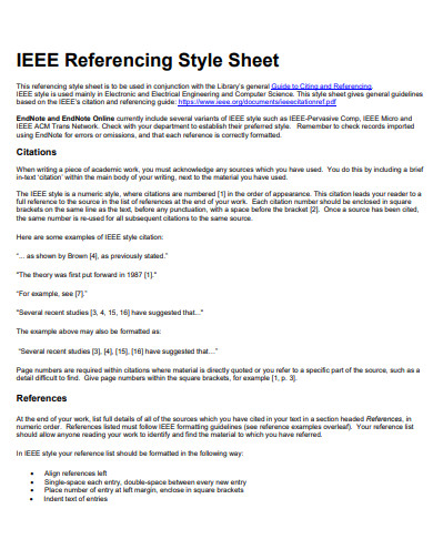 29+ IEEE Citation Examples in PDF | Examples