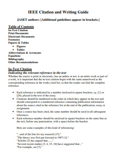 29+ IEEE Citation Examples in PDF | Examples
