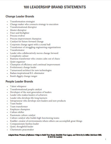 33+ Personal Brand - Examples, PDF, DOCS | Examples