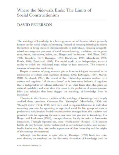 37+ Example of a Social Construct - PDF, Docs | Examples