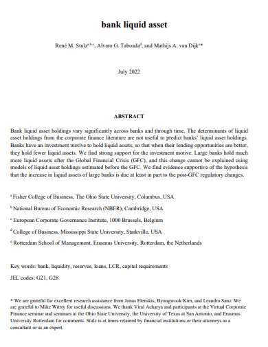 25+ Liquid Assets Examples in PDF | Examples
