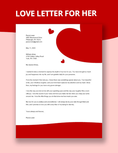 30+ Love Letter Examples in Google Docs, Word, PDF, PSD, Illustrator ...