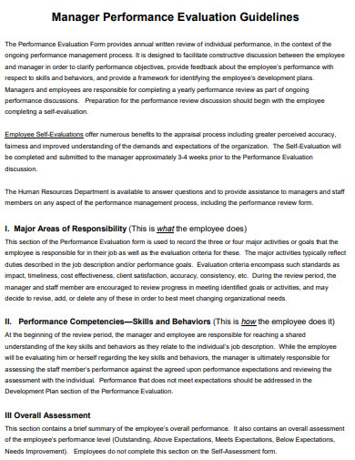 25+ Manager Performance Review Examples in Google Docs, Apple Pages ...