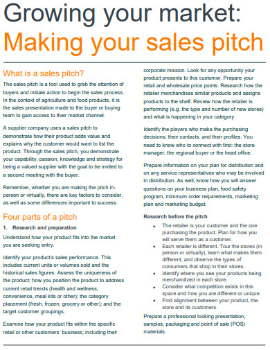 23+ Sales Pitch Examples in PDF, Google Slides, Powepoint, Flowcharts ...